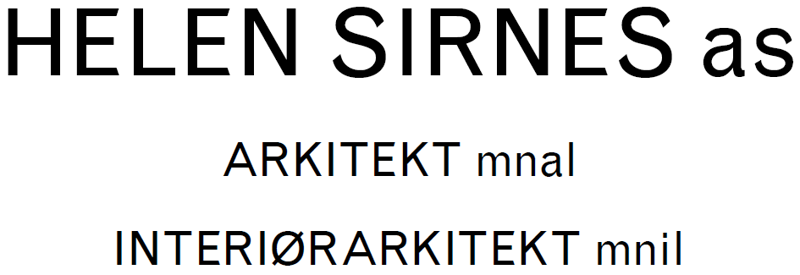 Helen Sirnes AS - Arkitektbedriftene